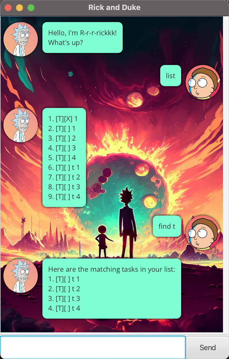 Rick and Duke - Friendly chat-based task manager | A chat-based task manager that helps you ...